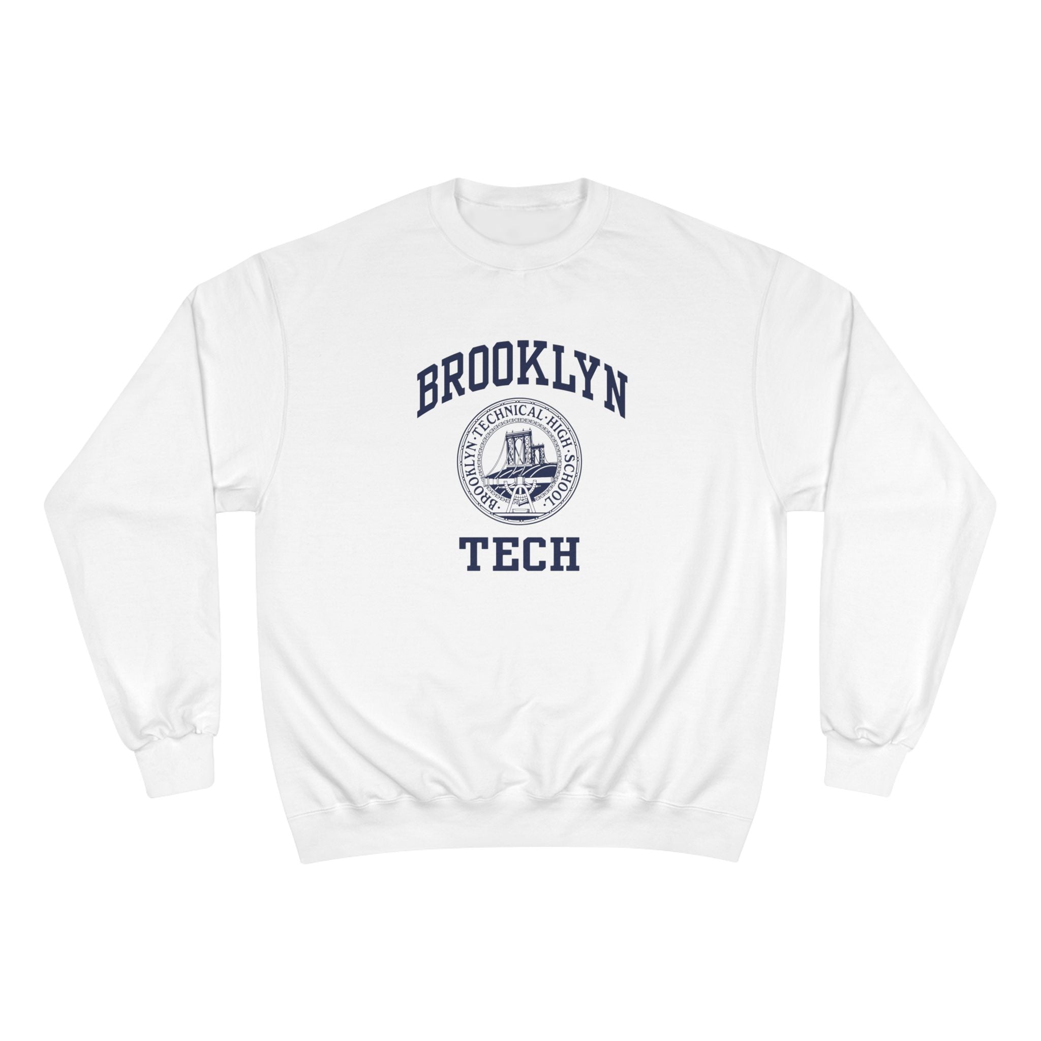 Classic Logo with Brooklyn Tech - Champion Crewneck Sweatshirt – Bklyn ...